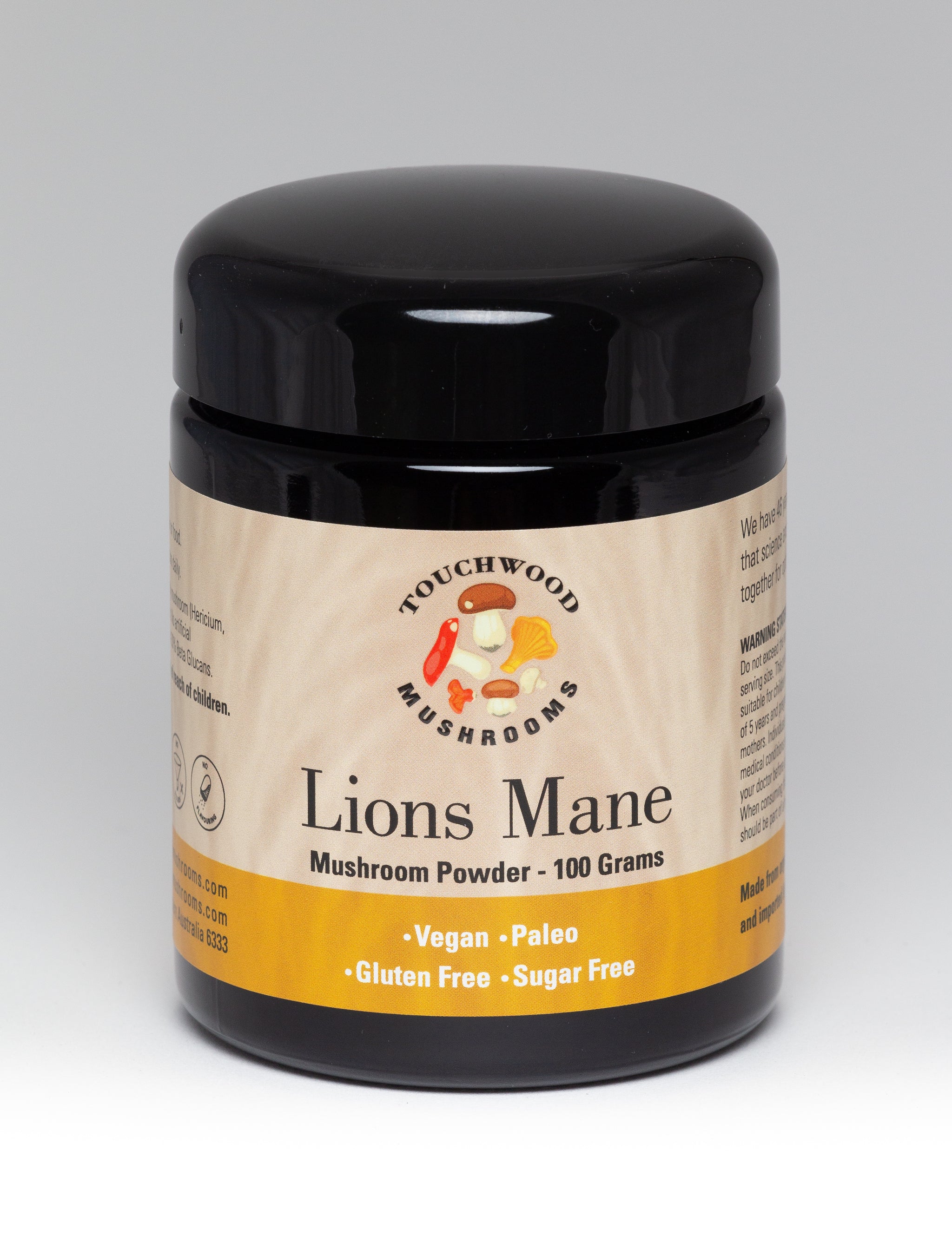 Lions Mane Mushroom Powder · Buy Online · Touchwood Mushrooms
