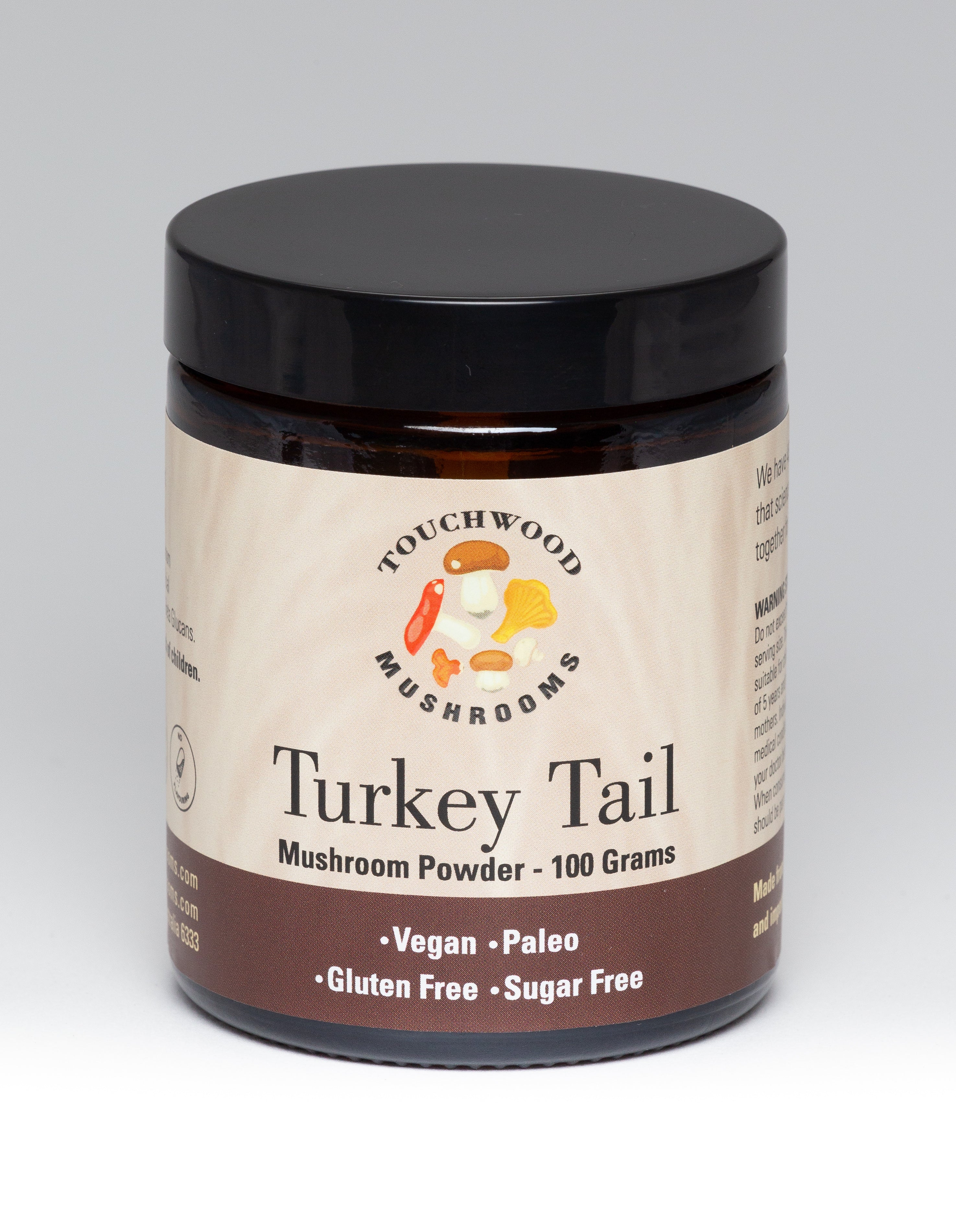 Organic Turkey Tail Mushroom Powder | Touchwood Mushrooms